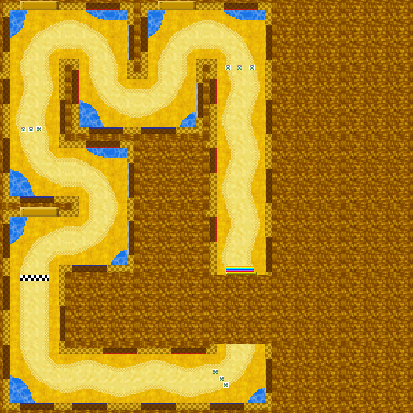 Shy Guy Bazaar's map - Mario Kart PC