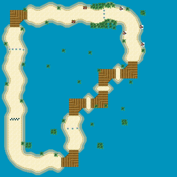 Mario Beach - Mario Kart PC