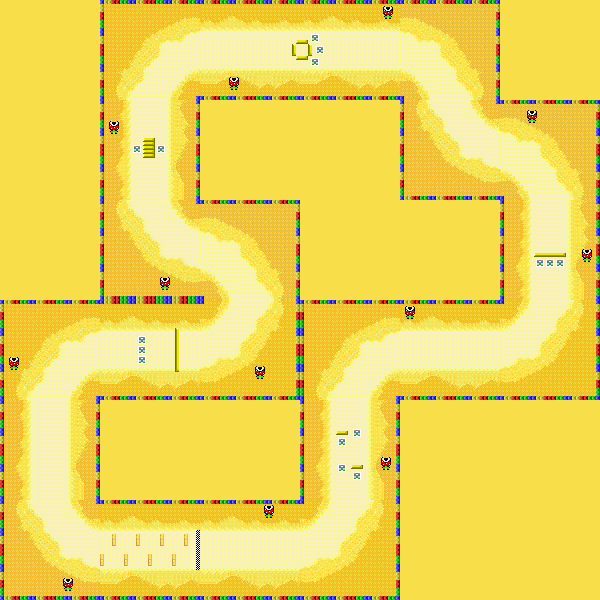 DLX Yoshi Desert 1 - Mario Kart PC