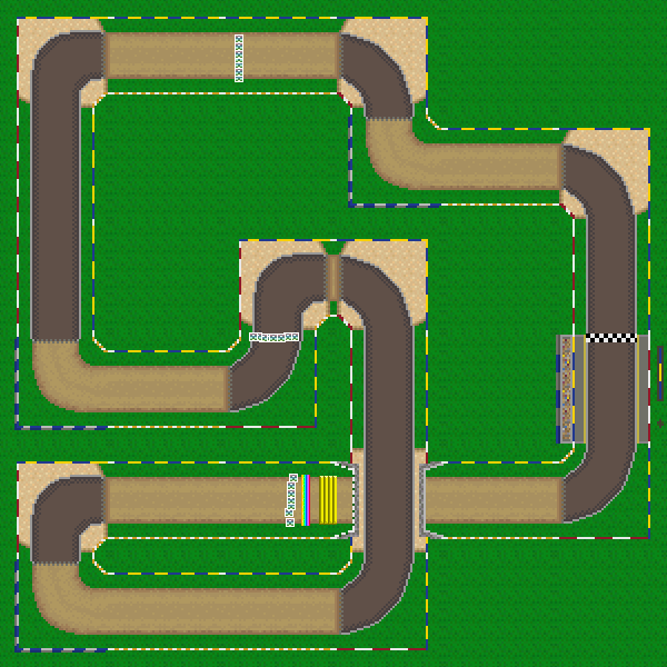 SNES mario circuit 2 - Mario Kart PC