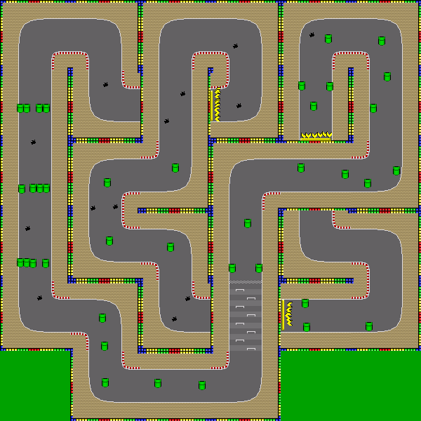 SNES Mario Circuit 5 - Mario Kart PC