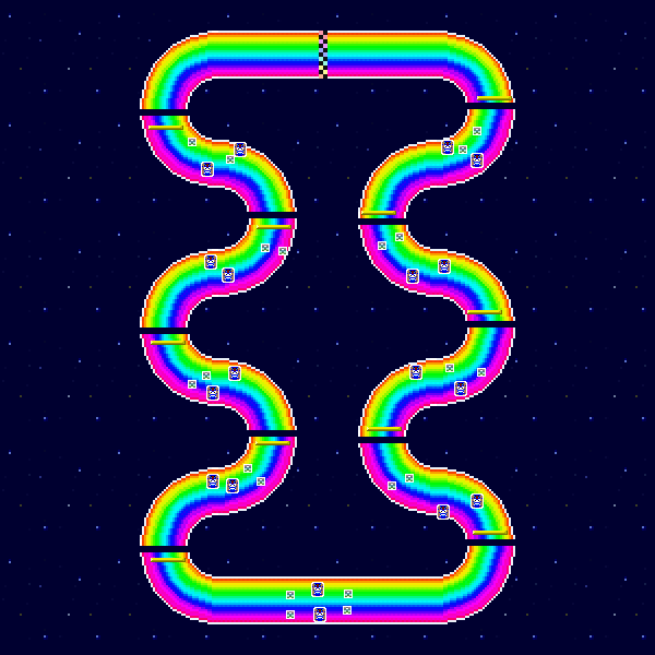 Looping Rainbow Road - Mario Kart PC