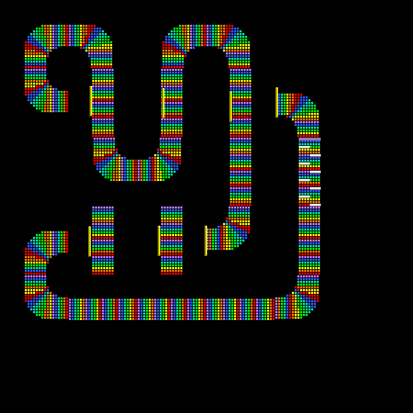 jumping across rainbow road - Mario Kart PC