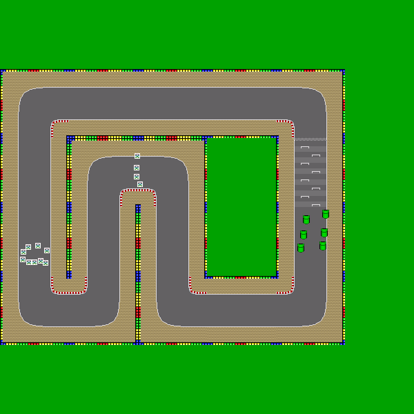 Snes Mario circuit 1 - Mario Kart PC