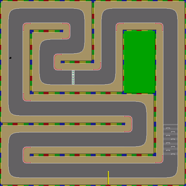 SNES Mario Circuit 4 (Quick Mode) - Mario Kart PC