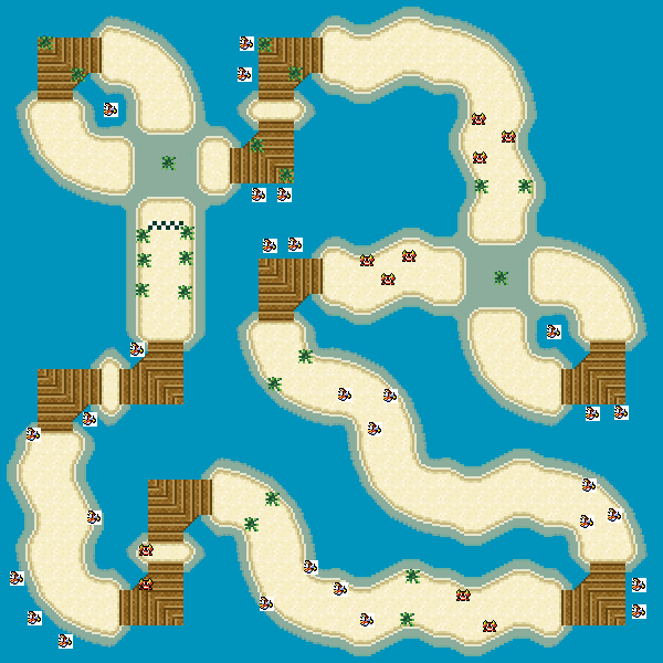 Tropical Beach - Mario Kart PC