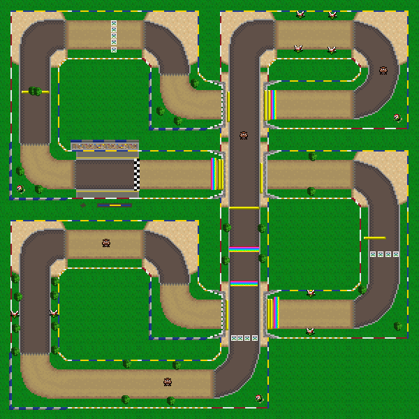 Basic Speedway - Mario Kart PC