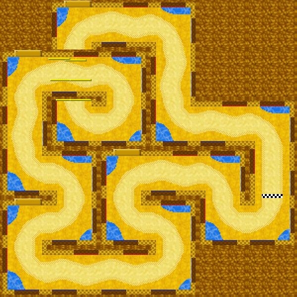 yoshi desert - Mario Kart PC