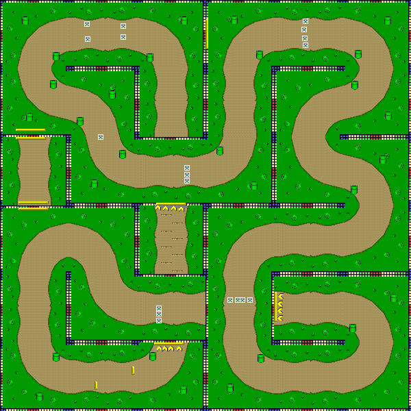 Long Circuit 1 - Mario Kart PC