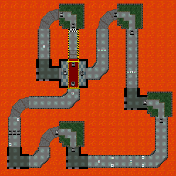 Thwomp Lava Castle - Mario Kart PC