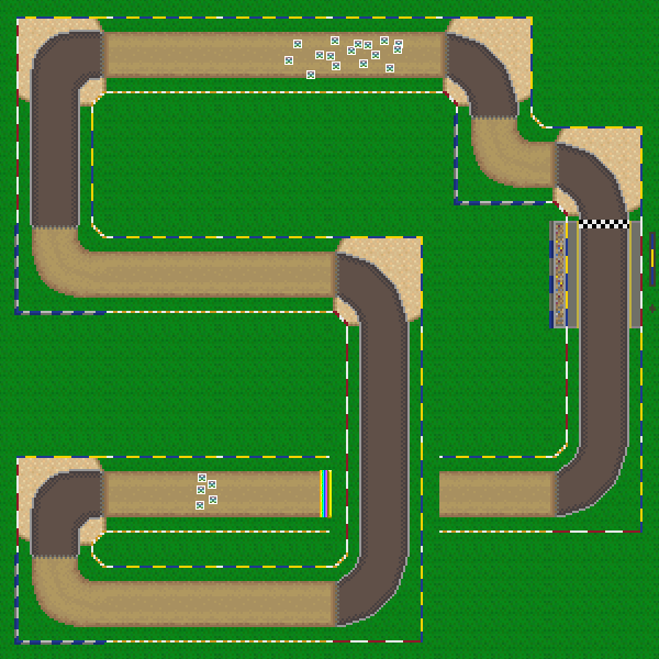 snes mario circuit 2 in DS - Mario Kart PC