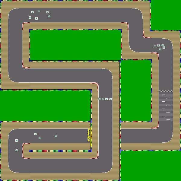 SNES mario circuit 2 - Mario Kart PC
