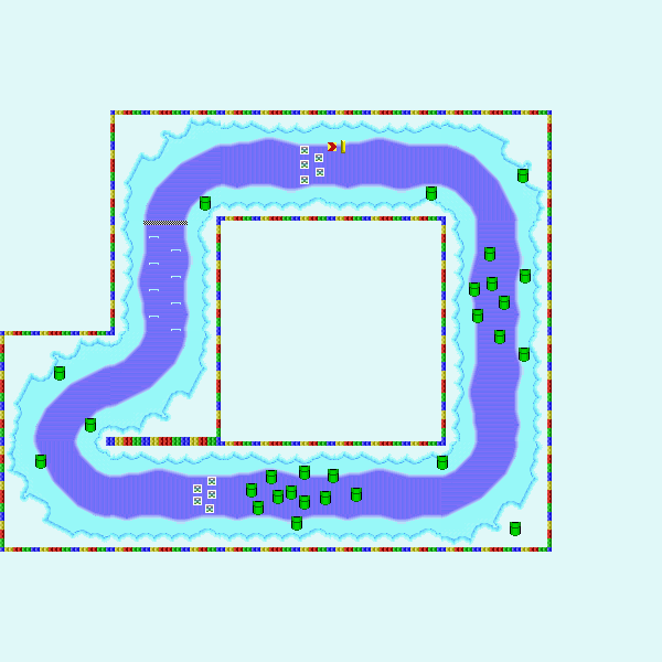 SNES Vanilla Lake 1 but it's GBA Snow Land - Mario Kart PC