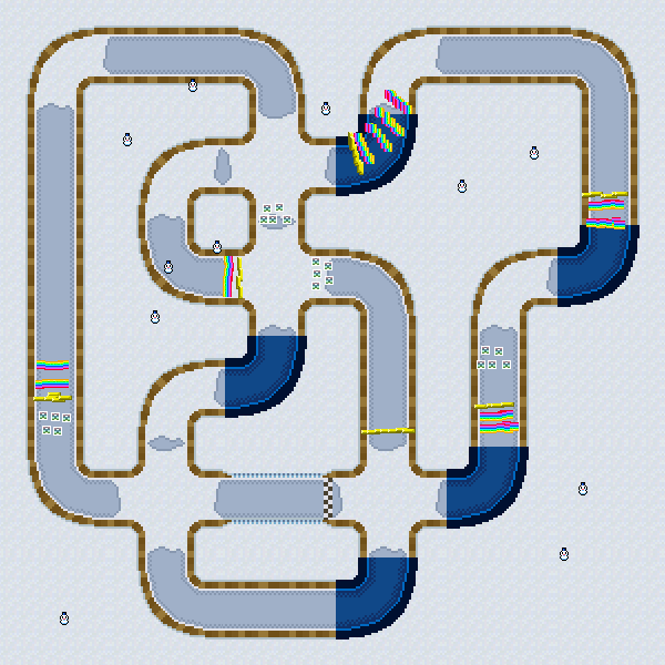 GCN Wario Colosseum Snow - Mario Kart PC