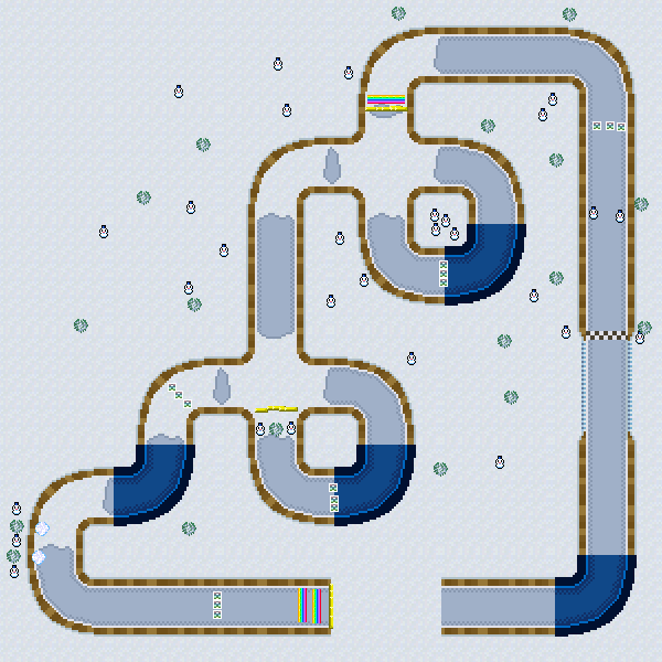 GCN Bowser Castle Snow - Mario Kart PC