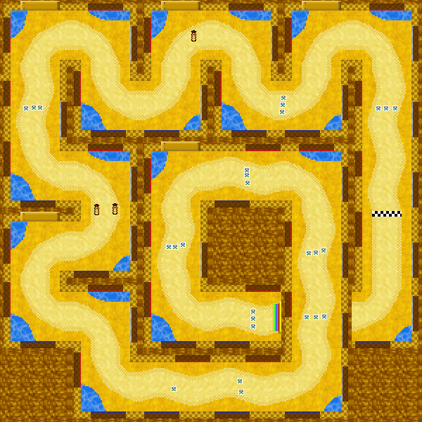 DK Egypt Pyramids - Mario Kart PC