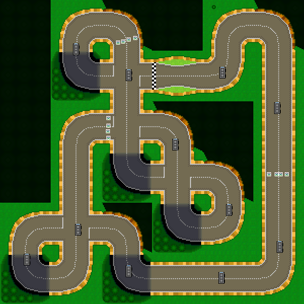 Crazy Eight Speedway - Mario Kart PC