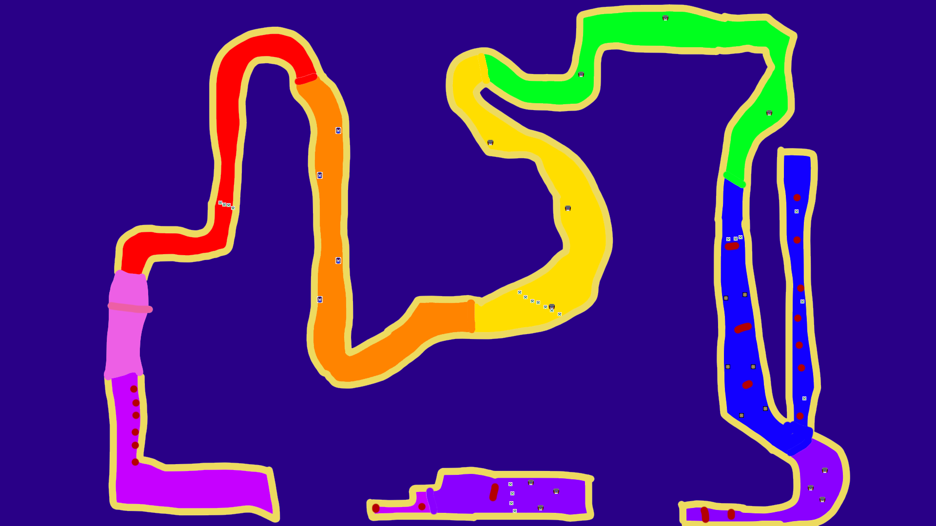 GBA Rainbow Road - Mario Kart PC