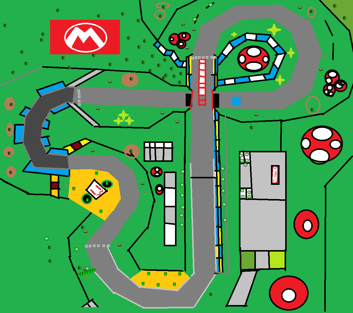 Toad circuit - Mario Kart PC