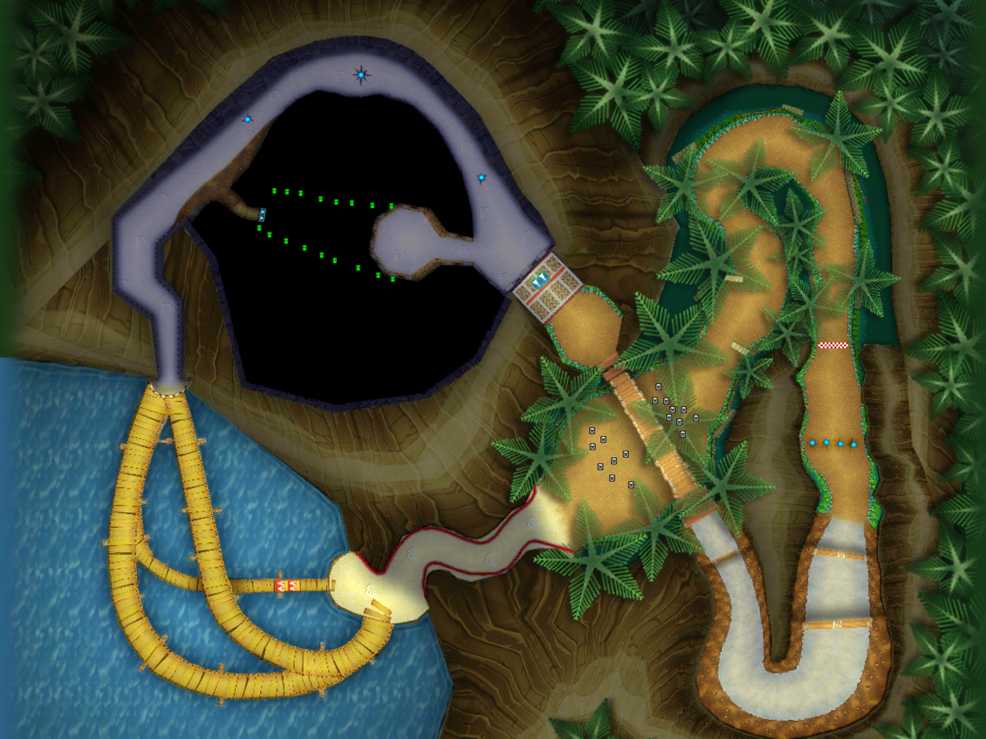 GCN Dino Dino Jungle - Mario Kart PC