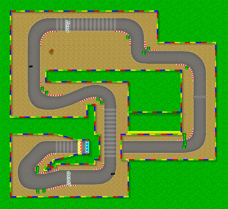 SNES Mario Circuit 2 - Mario Kart PC