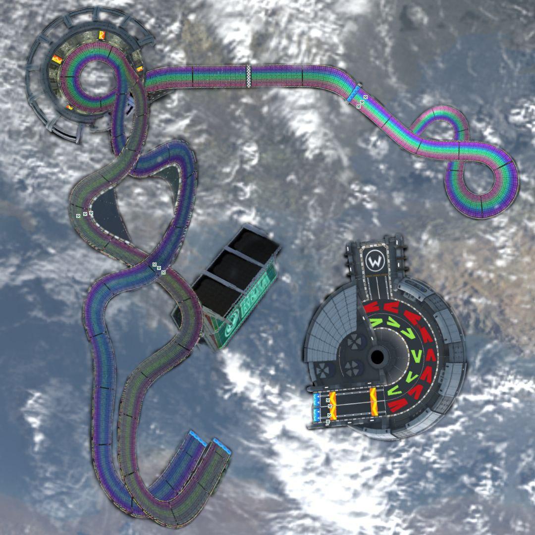 Rainbow Road - Mario Kart PC