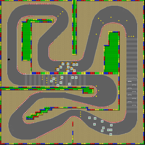 SNES Mario circuit 4 - Mario Kart PC