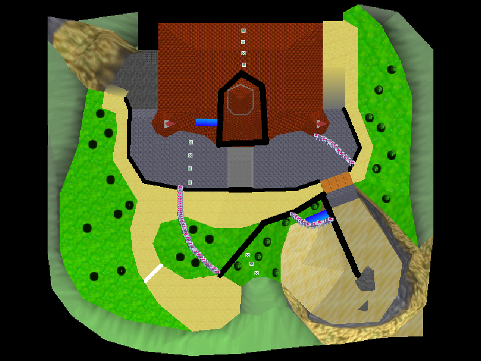 Castle Courtyard 1 - Mario Kart PC