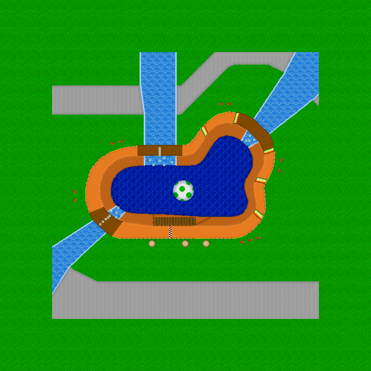 Yoshi Falls - Mario Kart PC