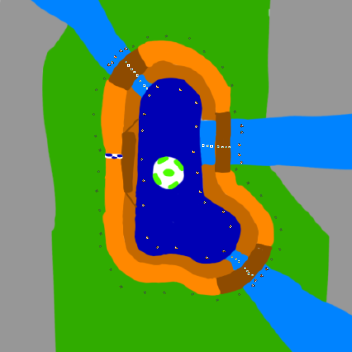 Yoshi Falls - Mario Kart PC