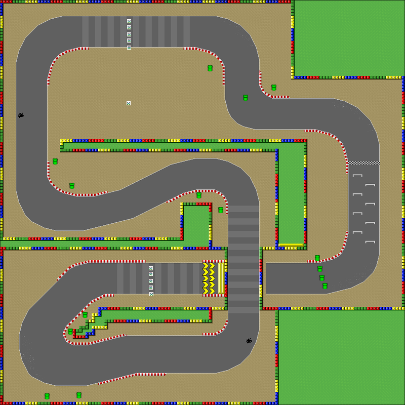 SNES Mario Circuit 2 - Mario Kart PC