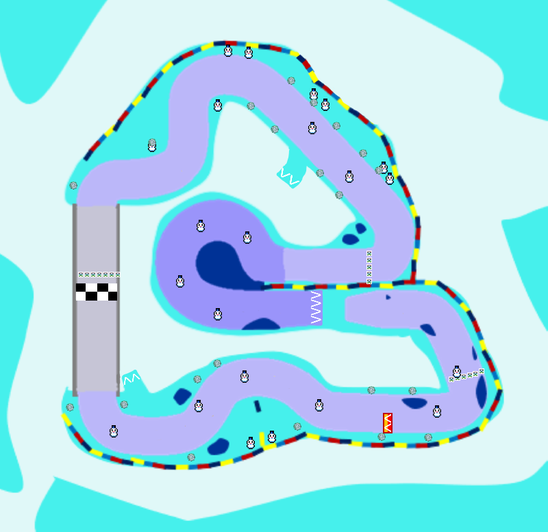 [GBA] Snow Land - Mario Kart PC