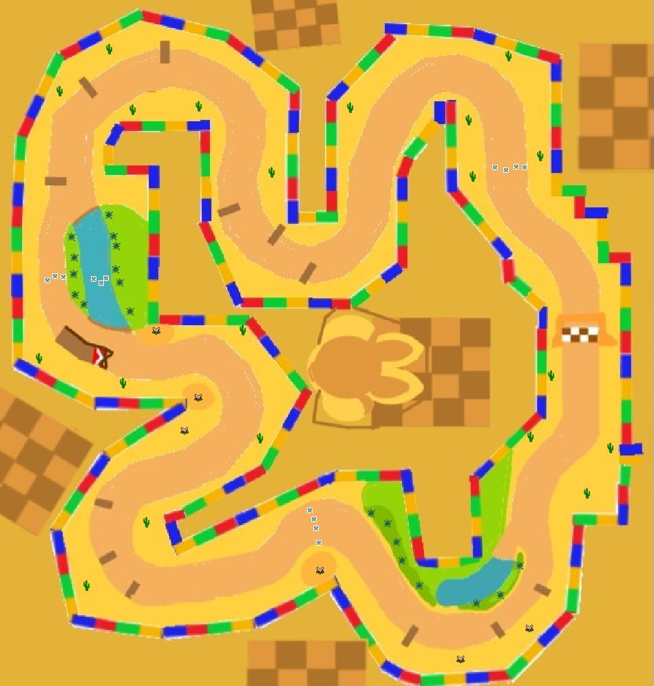 Désert Yoshi - Mario Kart PC