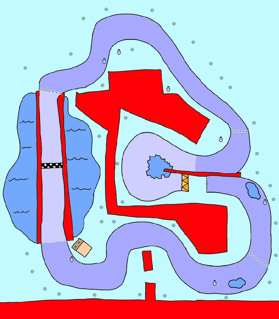 Snow Land - Mario Kart PC