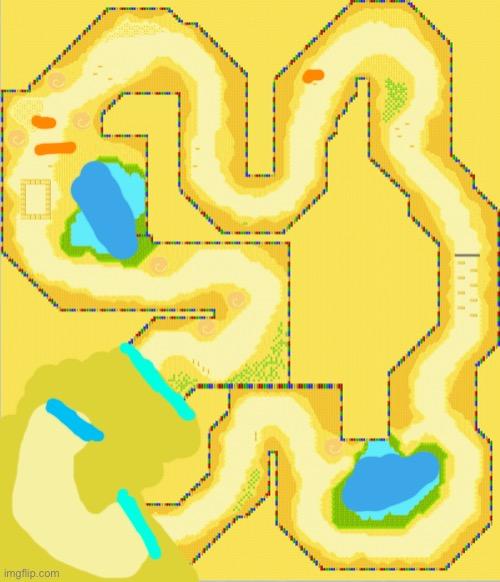 Yoshi Desert - Mario Kart PC