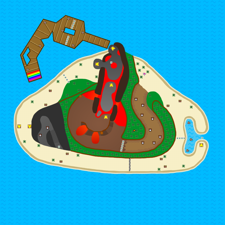 Volcano Island - Mario Kart PC
