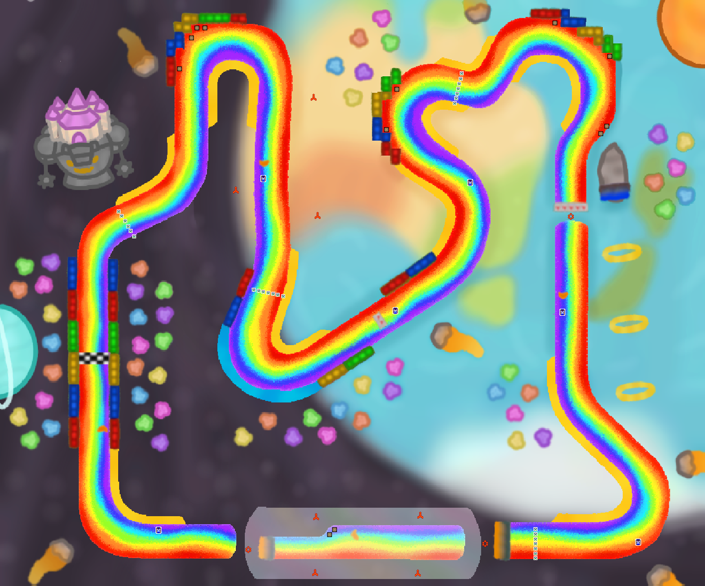 Rainbow Road - Mario Kart PC