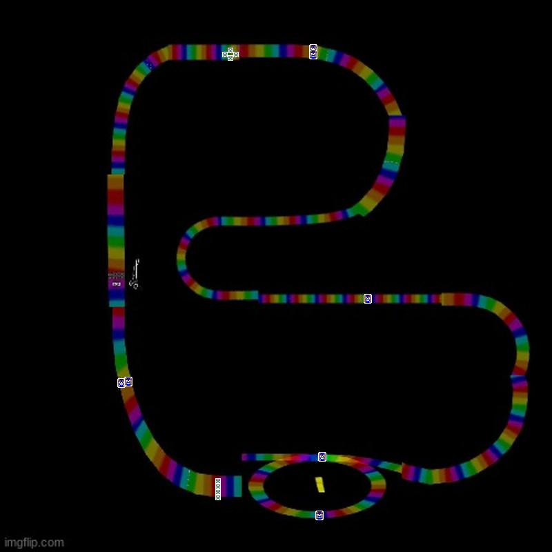 N64 Rainbow Road But I Made It SNES Rainbow Road - Mario Kart PC