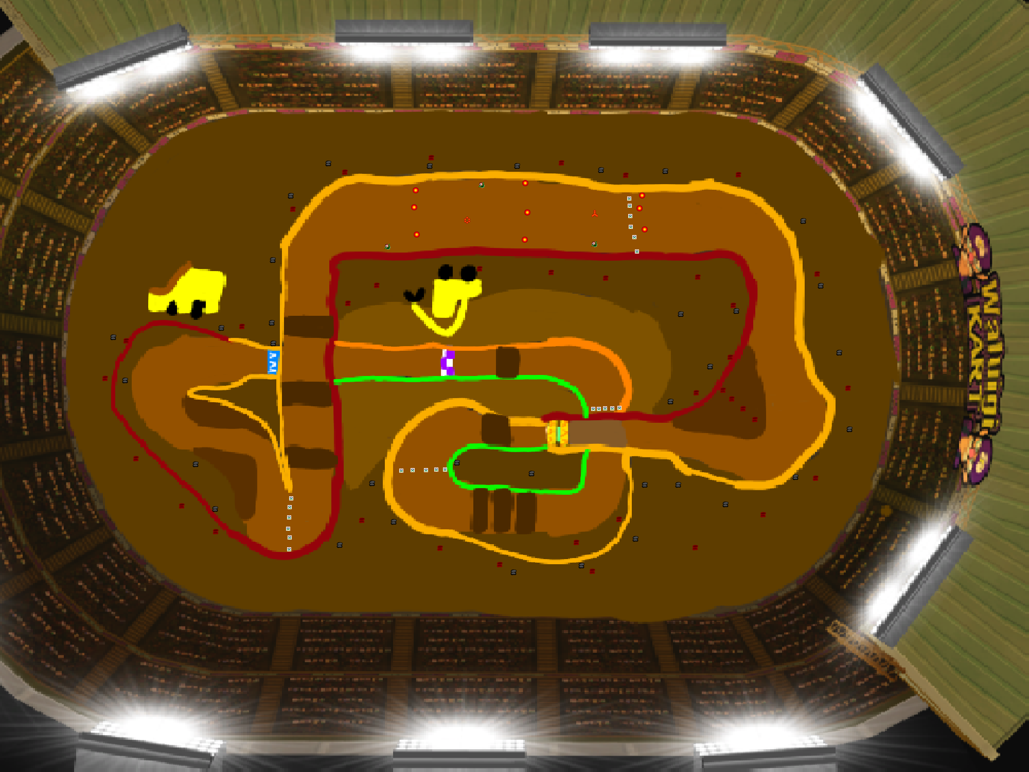 Waluigi Stadium - Mario Kart PC