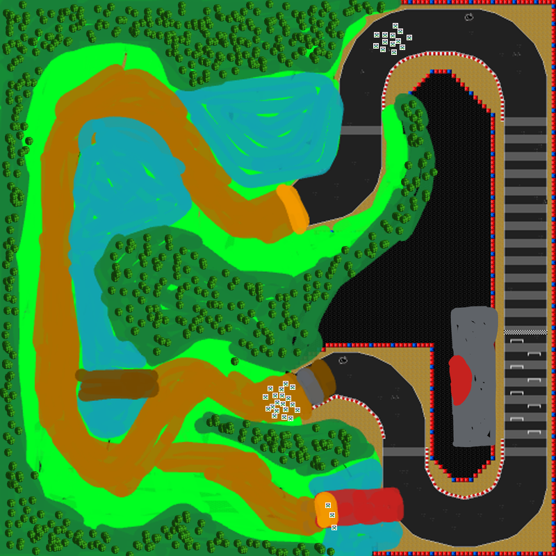 SNES MKT Mario Raceway 2 R - Mario Kart PC