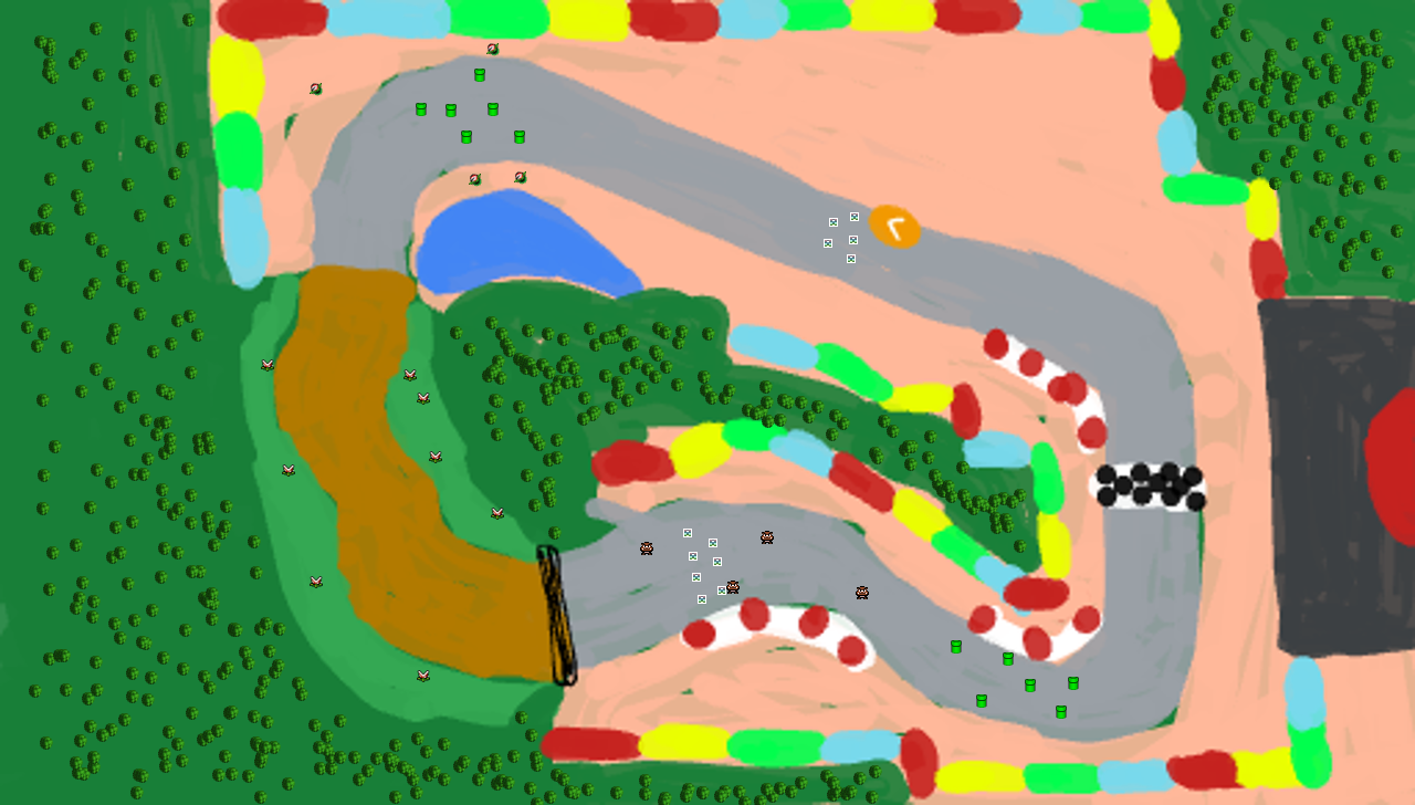 SNES Mario Circuit 1 Remastered - Mario Kart PC