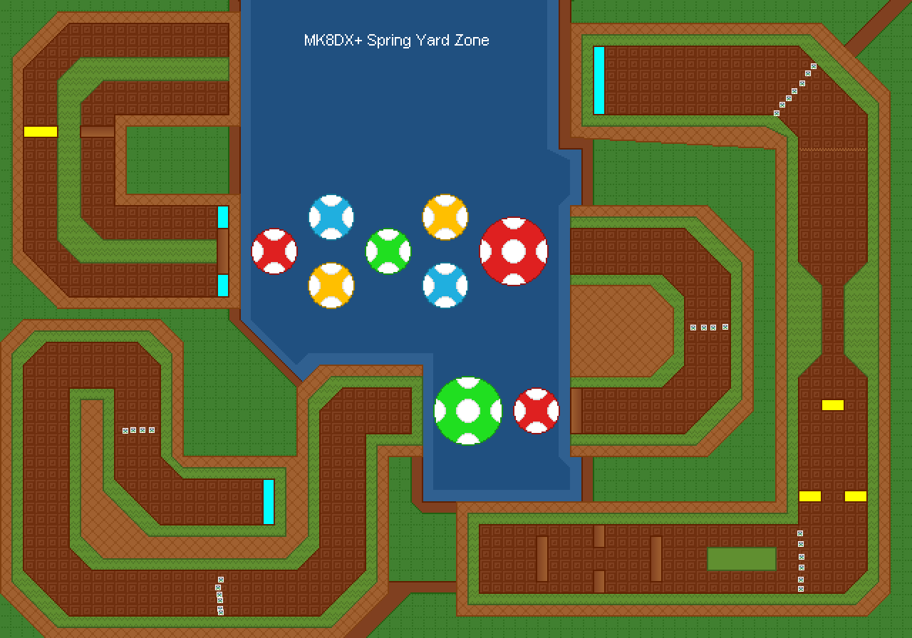 Spring Yard Zone - Mario Kart PC