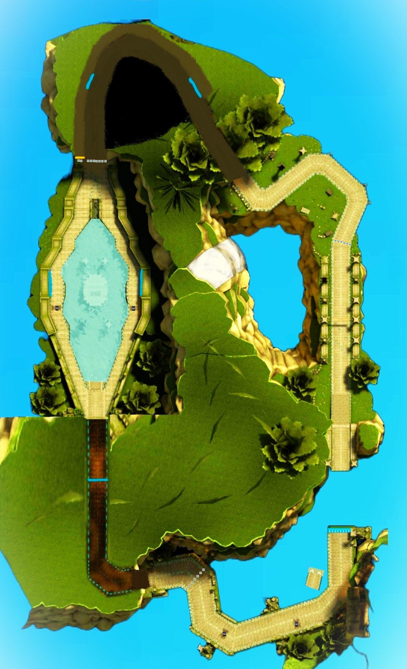 Thwomp Ruins - Mario Kart PC