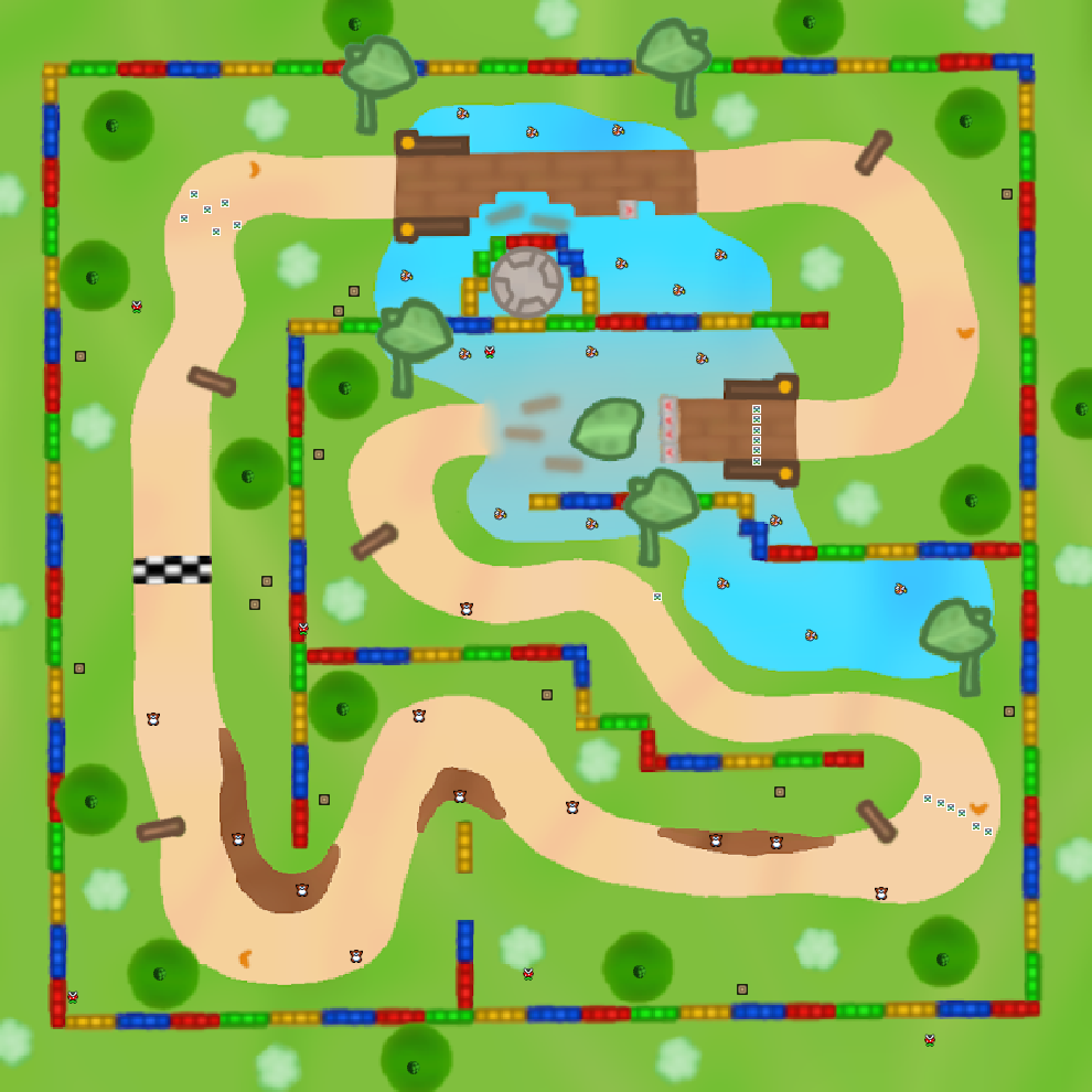 SNES Donut Plains 3 - Mario Kart PC