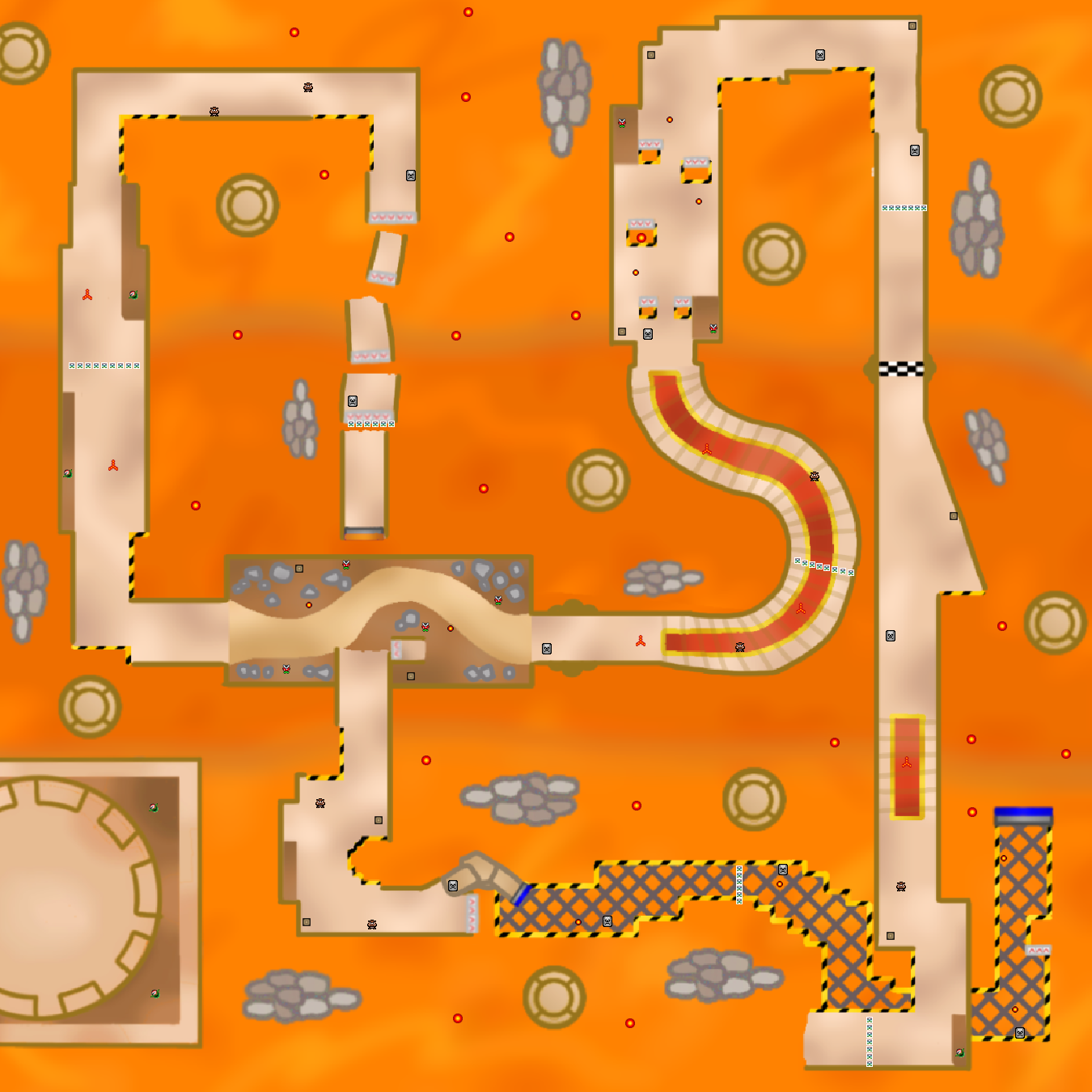 GBA Bowser Castle 4 - Mario Kart PC