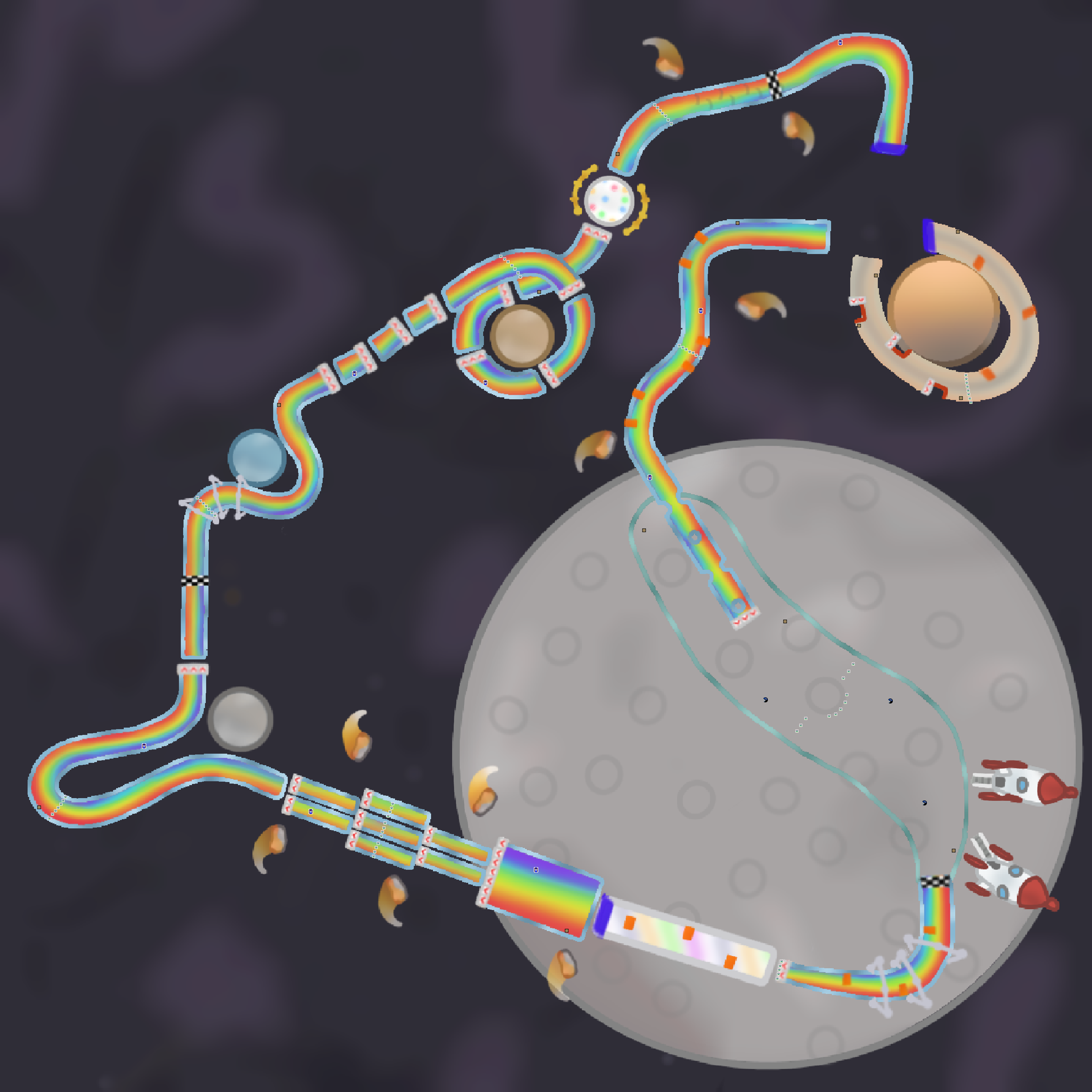 3DS Rainbow Road - Mario Kart PC
