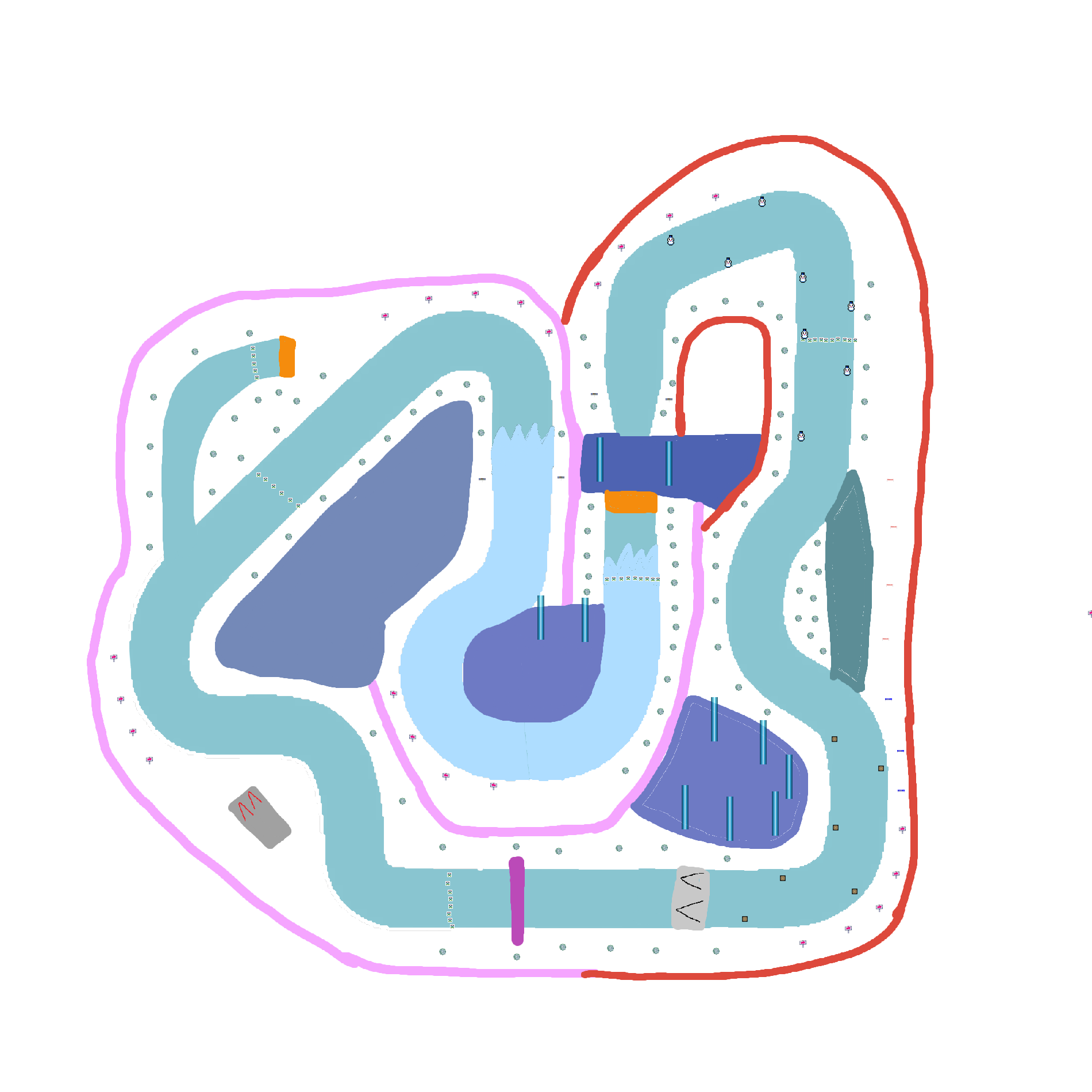 Snow Land - Mario Kart PC