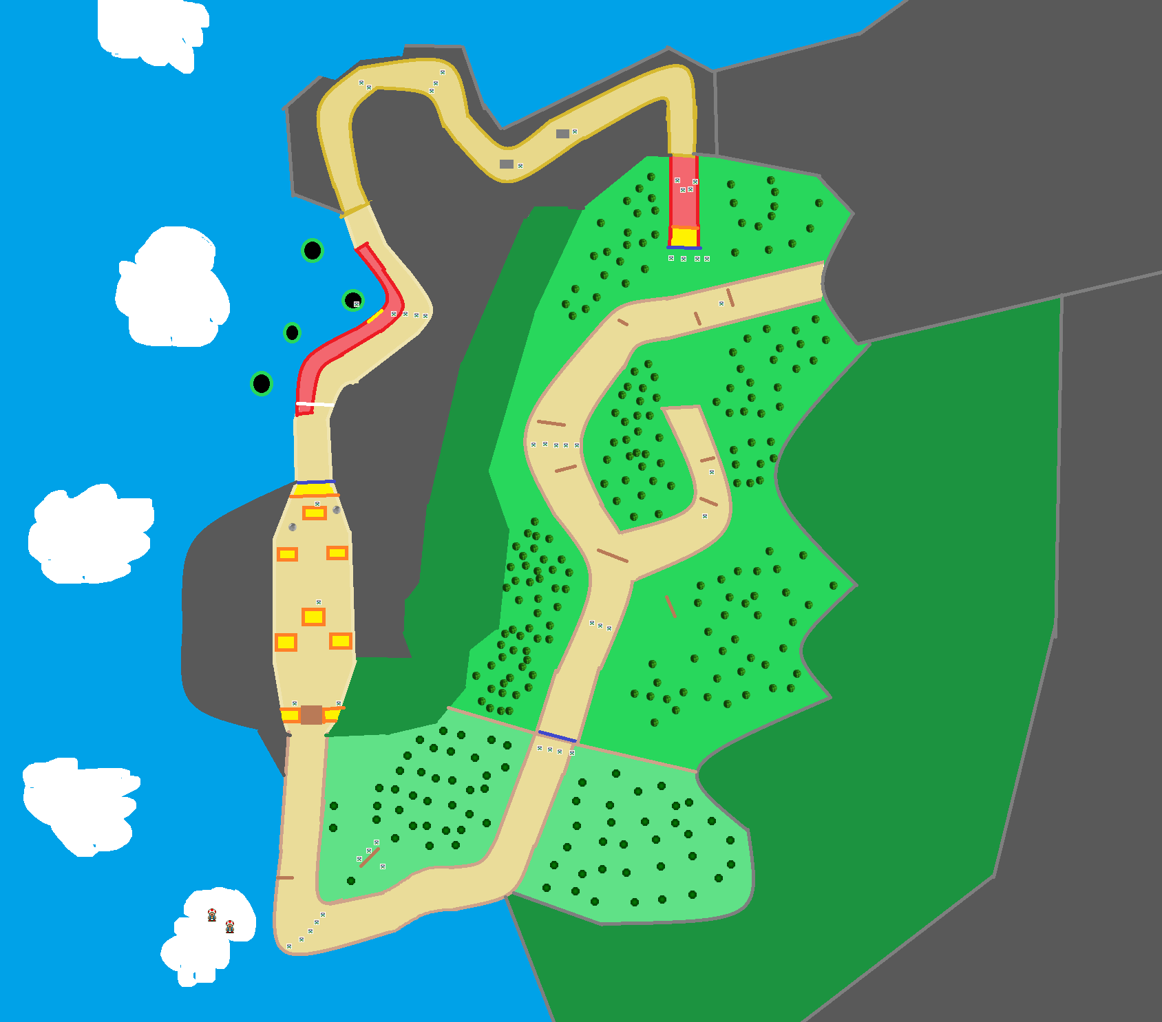 Rock Rock Mountain - Mario Kart PC