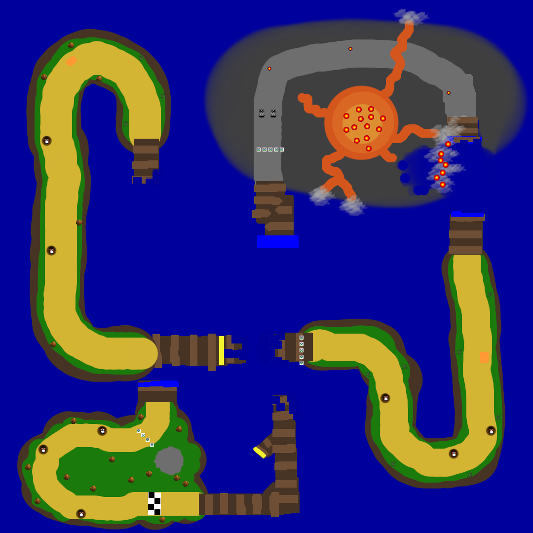 Volcano Pier Mirror - Mario Kart PC