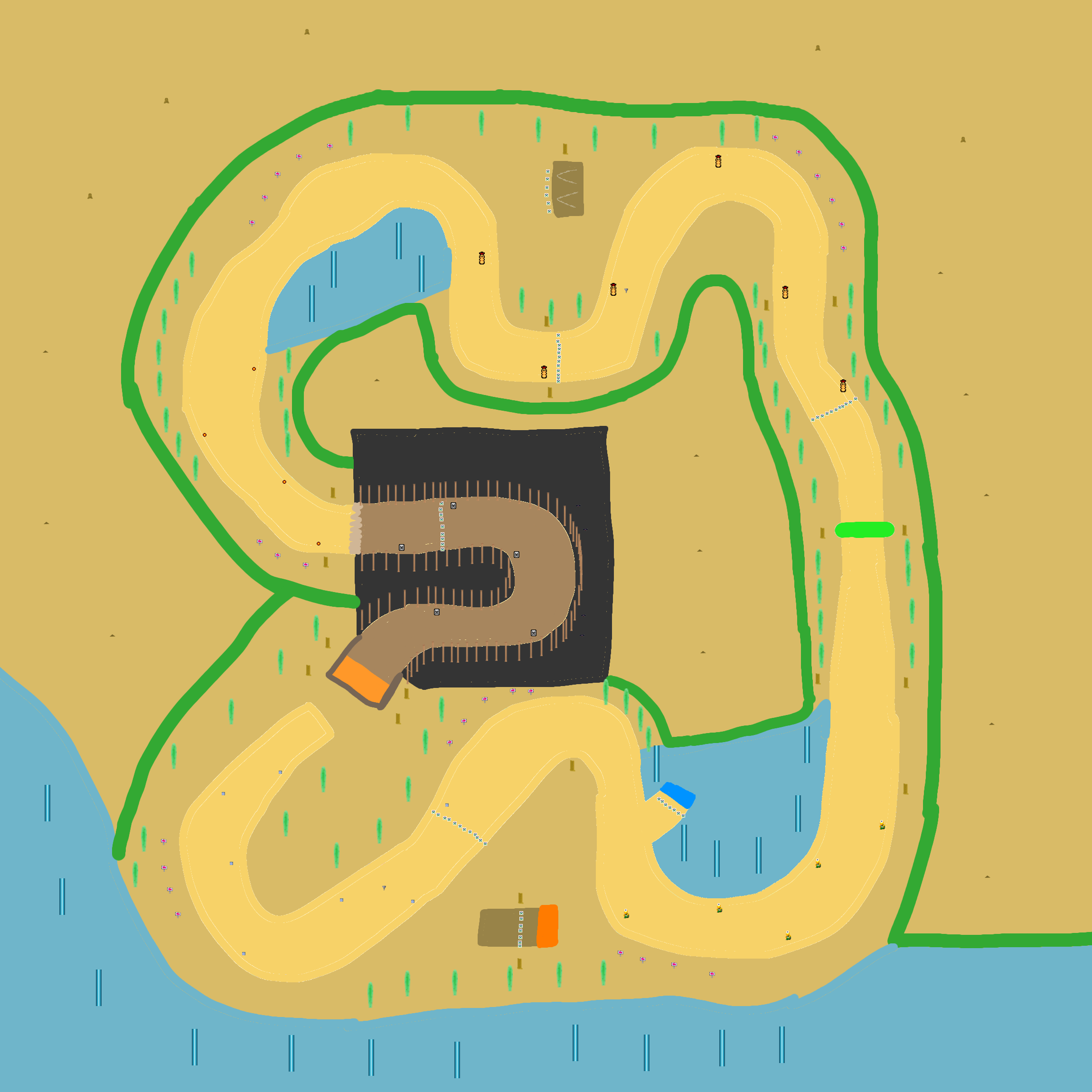 Yoshi Desert - Mario Kart PC